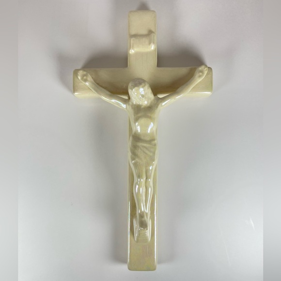 Vintage | Other | Vintage 97s Ceramic Wall Crucifix Inri | Poshmark